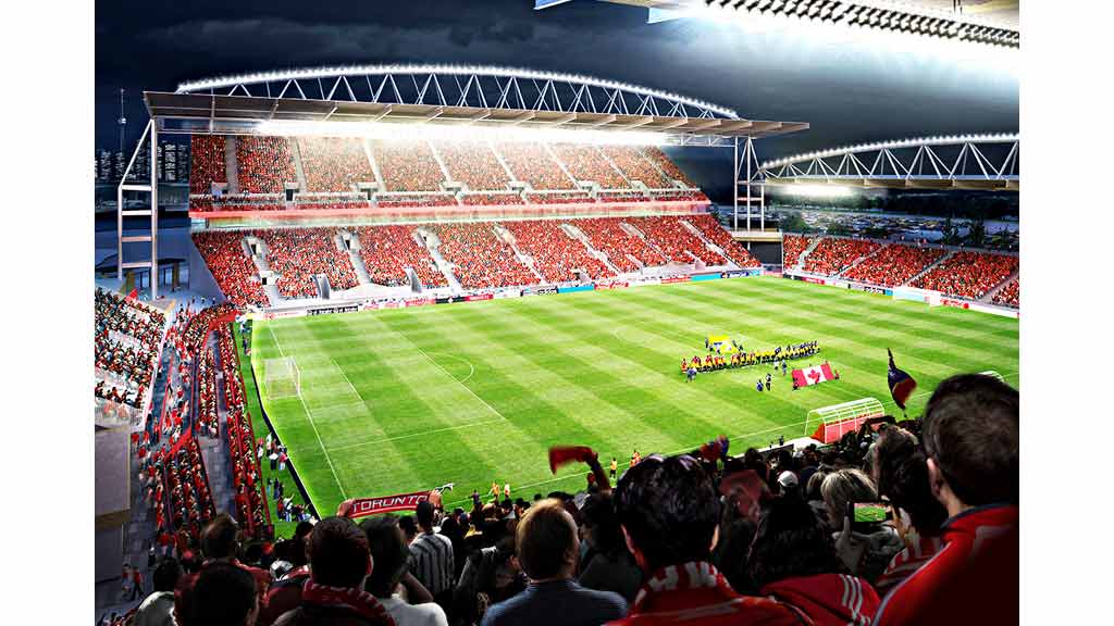 PHOTOS: BMO Field roof taking shape (credit Greg @ RPB forum) : r/MLS